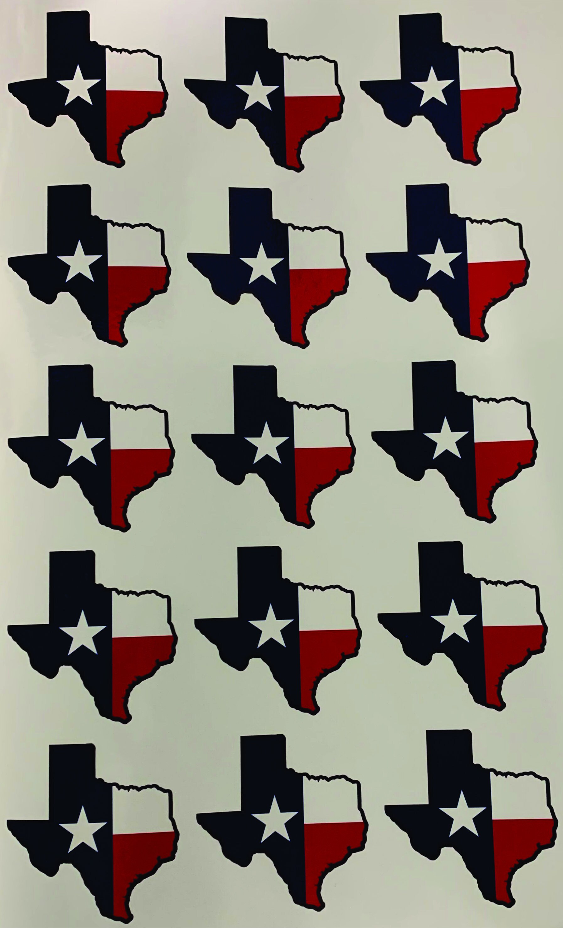 Texas State With Texas Flag Vinyl Decal 3in Car, Laptop, Bumper Cut ...