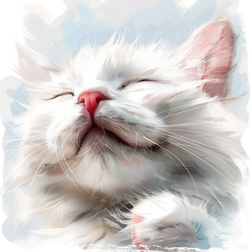 Purr-fectly Cool Cats Clipart Set - 10 High-resolution PNG - Digital ...