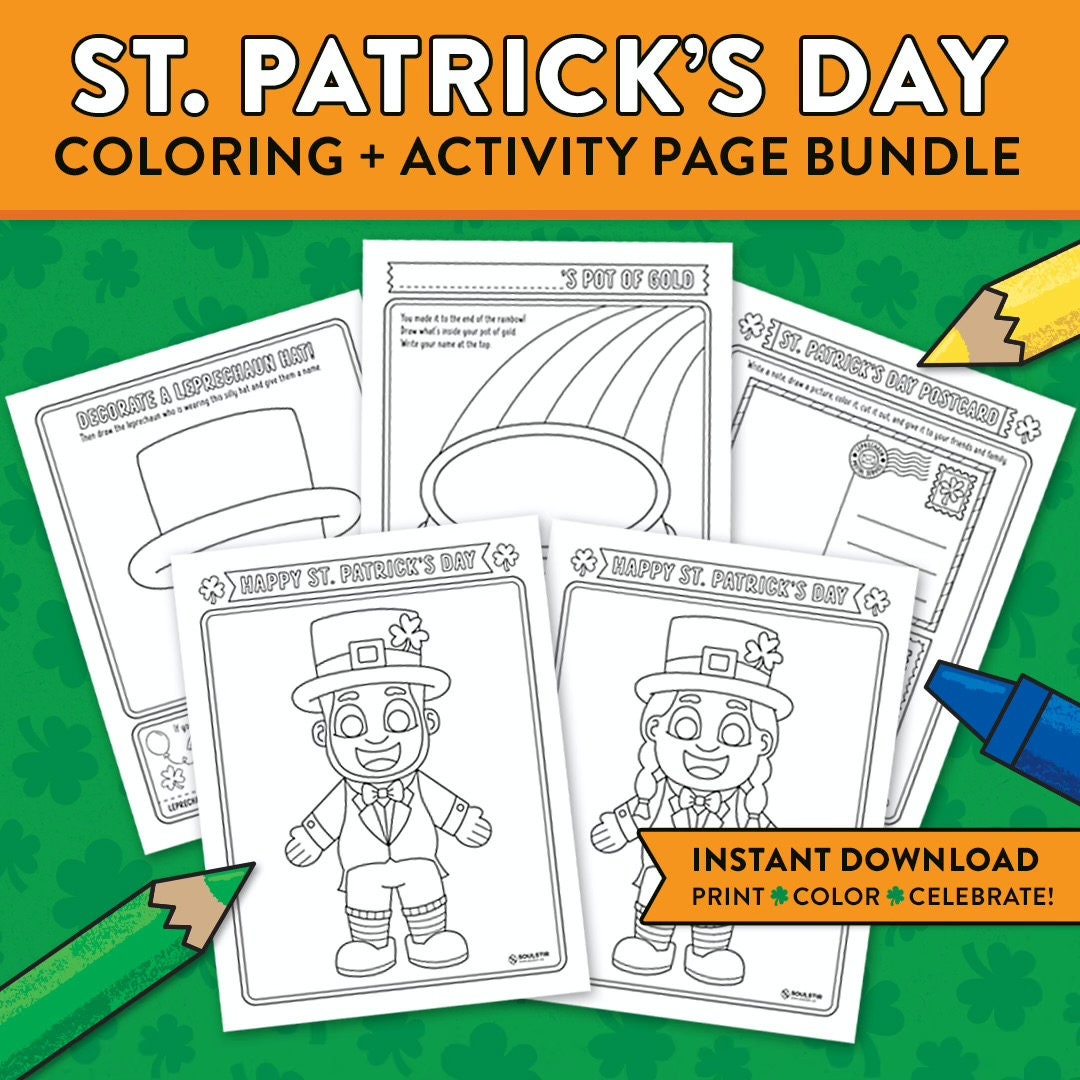 St. Patrick's Day Coloring Pages, Leprechaun Coloring Pages, St ...