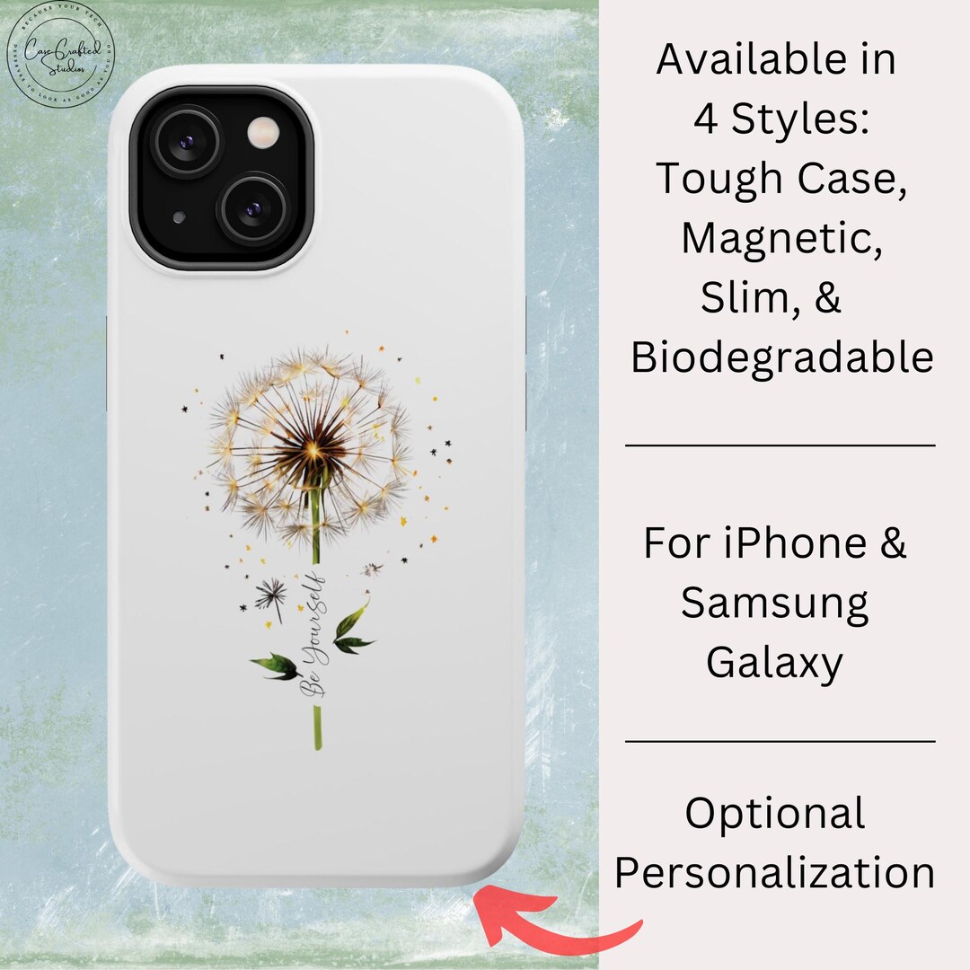 Positive Affirmation Cell Phone Case, Be Yourself Personalized Phone ...