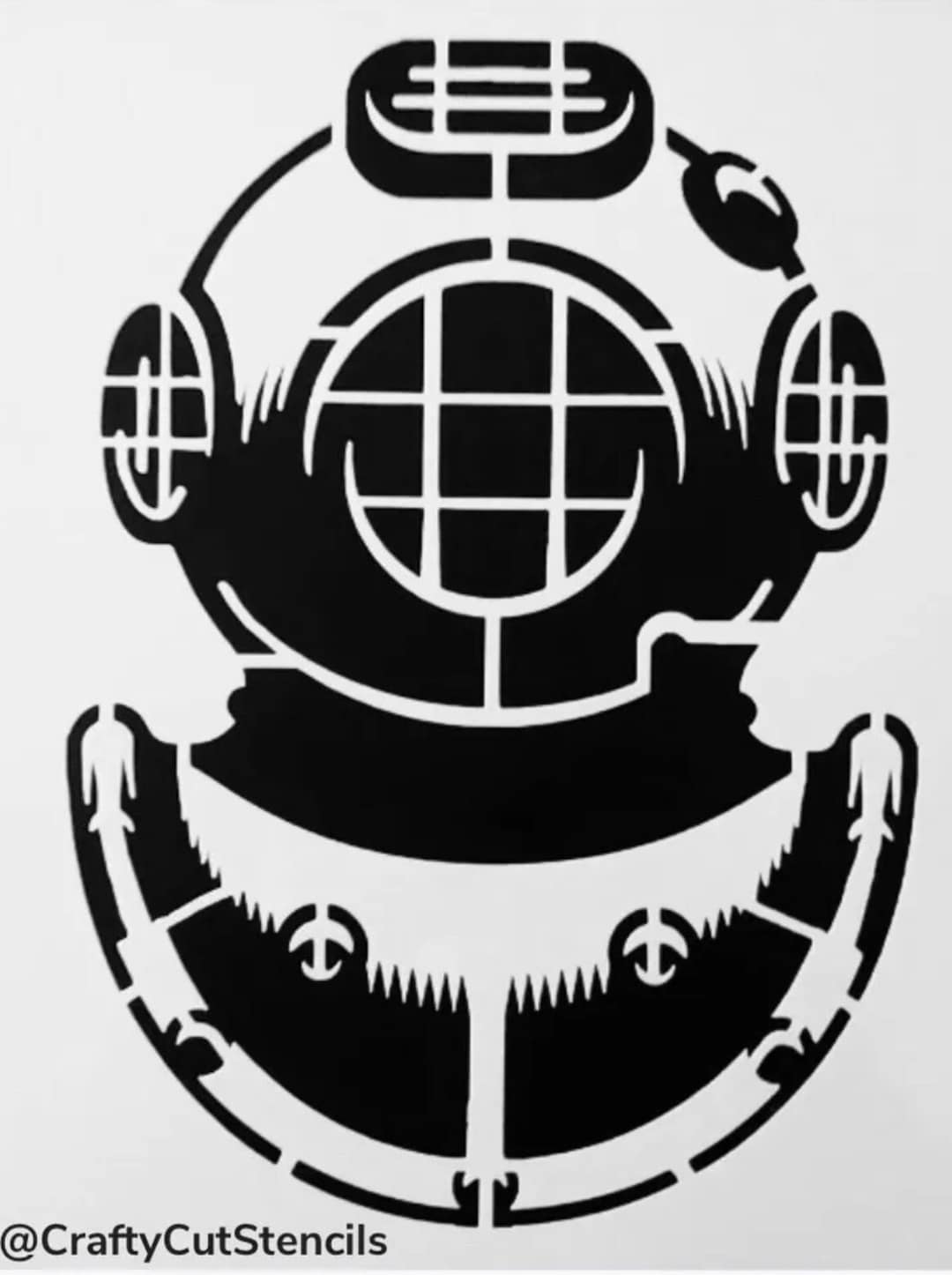 Diver Underwater Stencil Durable & Reusable 7x4 Inch Free Shipping - Etsy