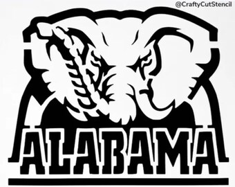 Alabama Stencil, Mylar Reusable Stencil, Alabama, Stencil, FAST ...