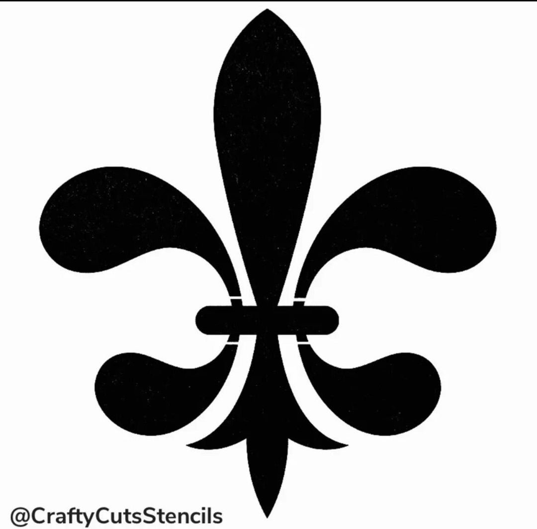 Fleur De Lis Stencil Durable & Reusable 6x6 Inch Free Shipping - Etsy