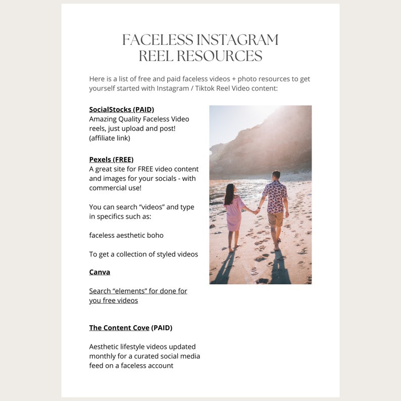 100 Faceless Reel Videos With MRR, Aesthetic Instagram Tik Tok Videos ...