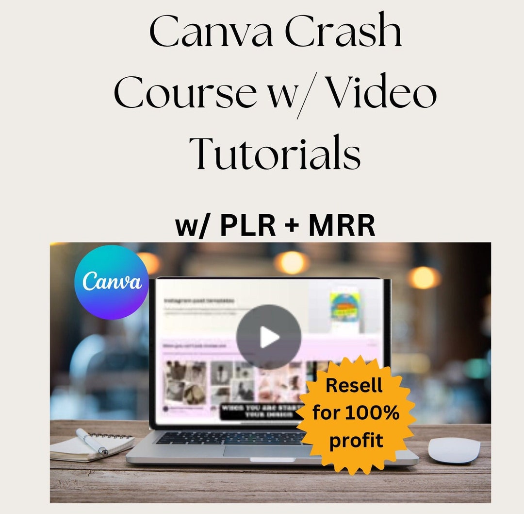 Canva Crash Course Master Resell Rights MRR Private Label Rights PLR ...