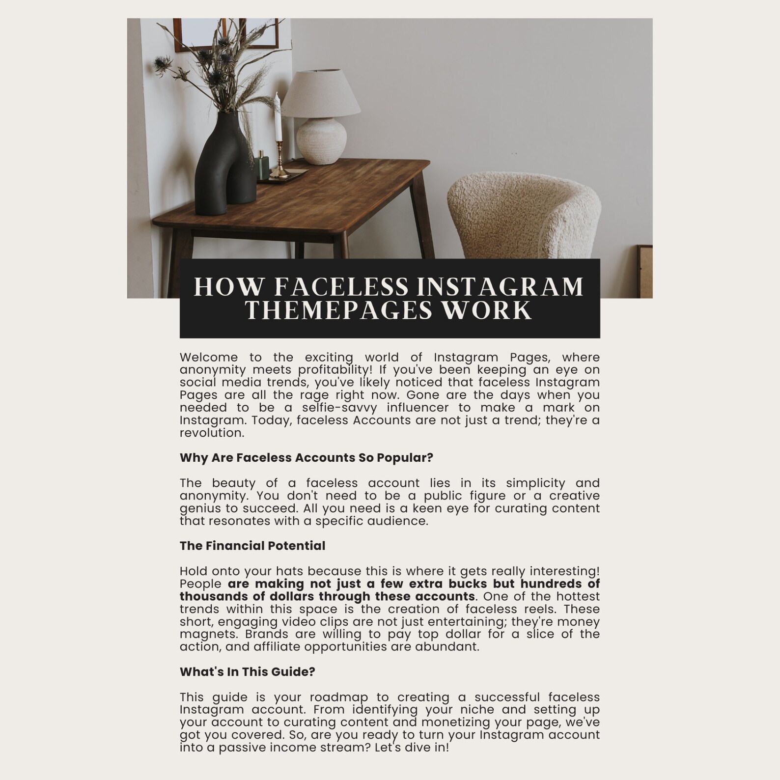 Faceless Digital Marketing Guide How to Sell Online W/ a Faceless ...