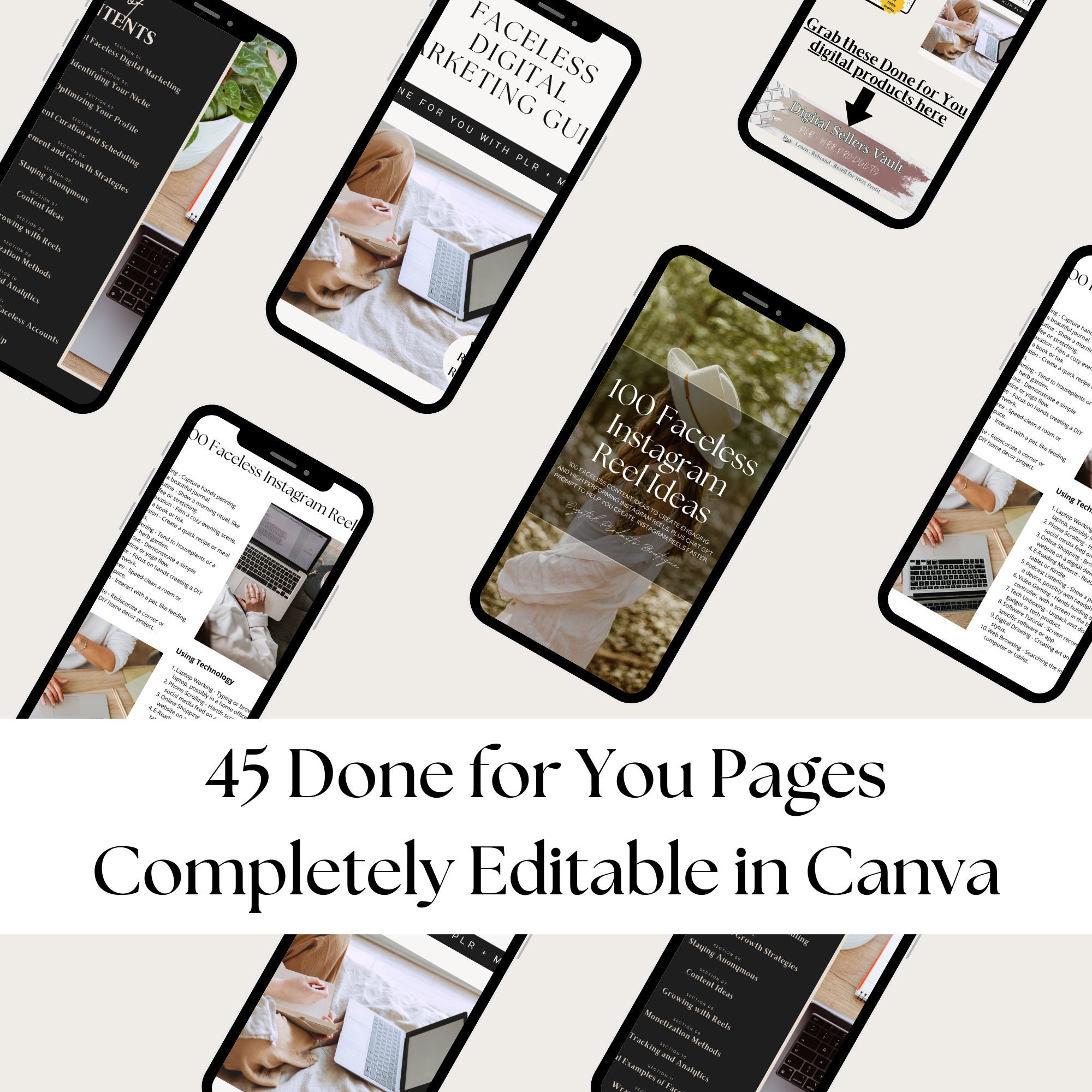 Faceless Digital Marketing Guide How to Sell Online W/ a Faceless ...