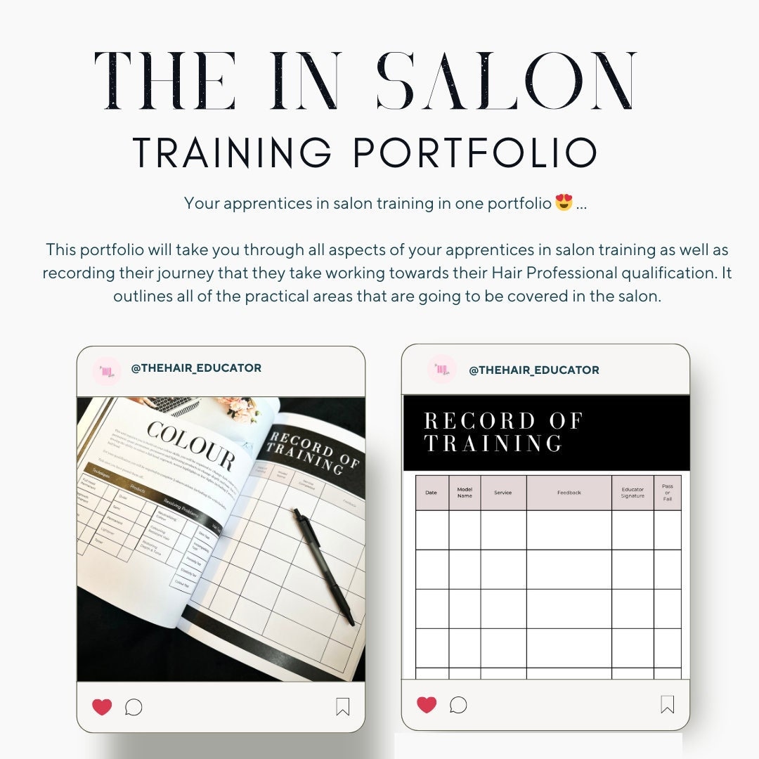 PDF - the in Salon Training Portfolio | Hairdressing | Hair Manual ...