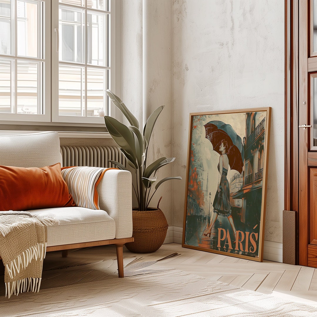 Vintage Paris Poster Eiffel Tower Poster 20's Parisian Poster Vintage ...