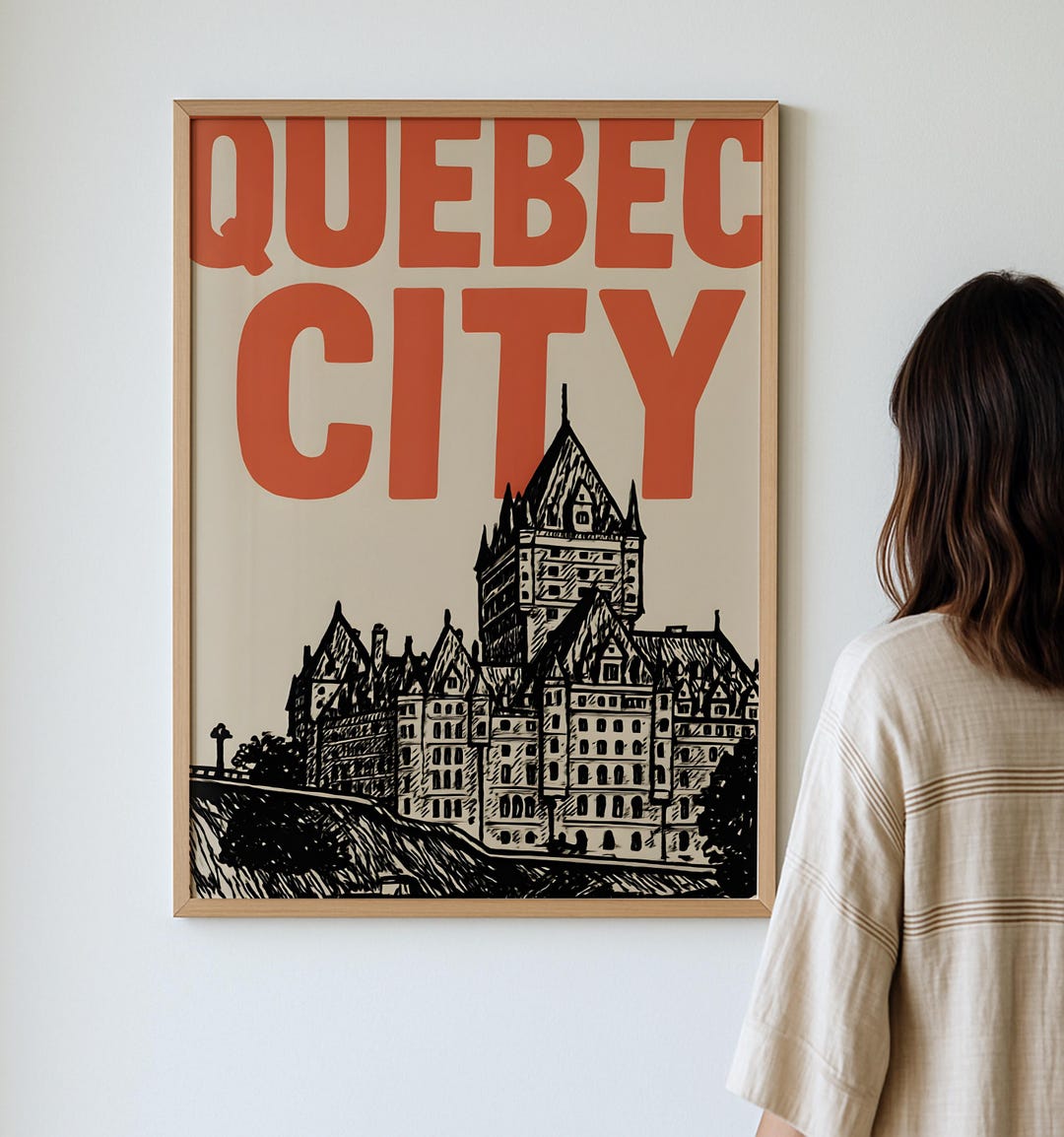 Quebec City Poster, Quebec Wall Art Printable, Canadian City ...