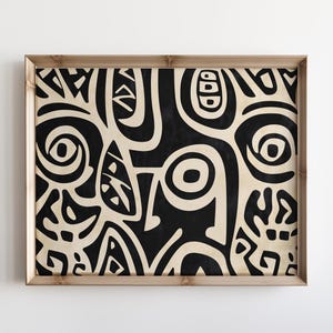 African Pattern Wall Art Afrocentric Prints Contemporary African Art ...