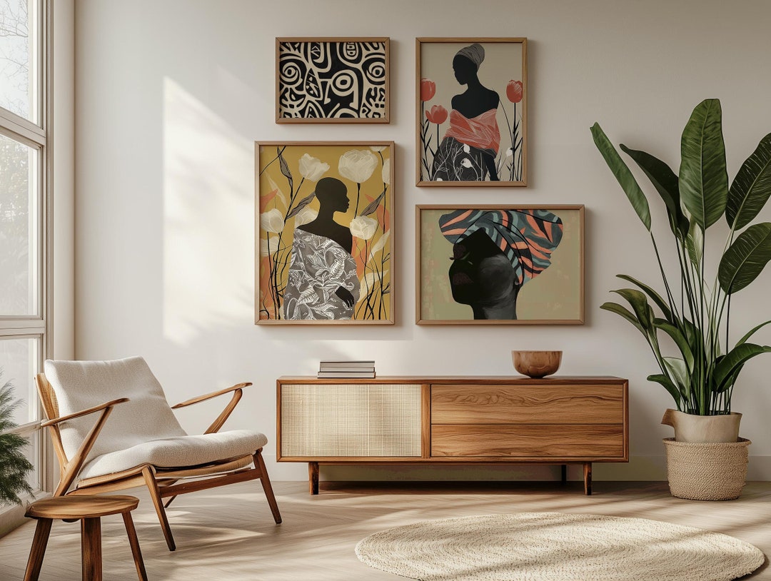 African Wall Art Afrocentric Prints Contemporary African Art African ...