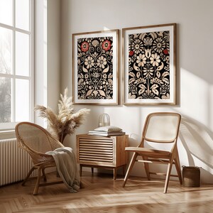 Scandinavian Art Norwegian Folk Art Flora Nordic Art Gallery Living ...