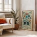 Polish Folk Art Vintage Polish Floral Wall Art Print Retro Poland Home ...