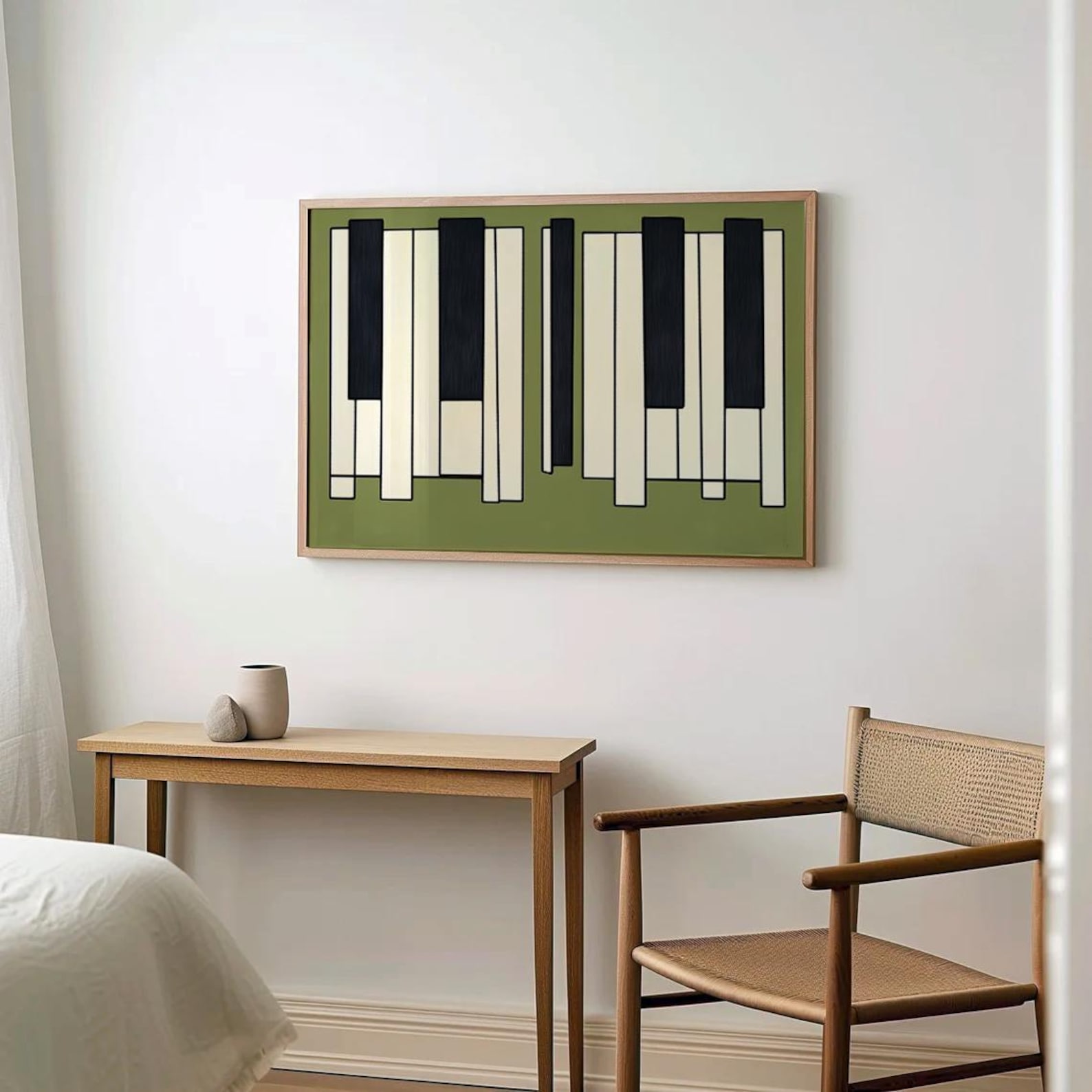 Piano Keys Wall Art Retro Music Print Music Room Wall Decor Trendy ...