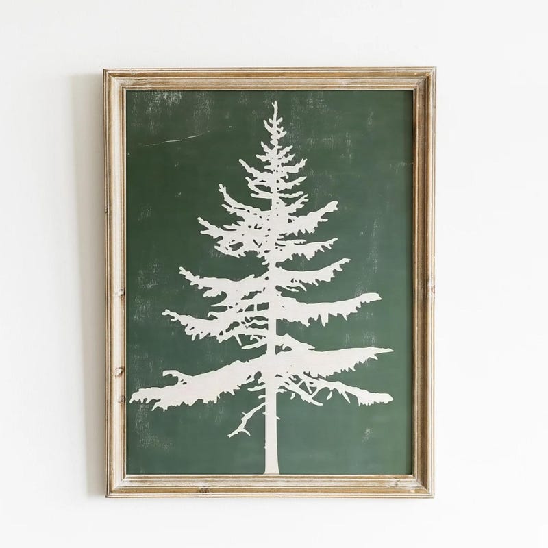 Pine Tree Wall Art - Etsy