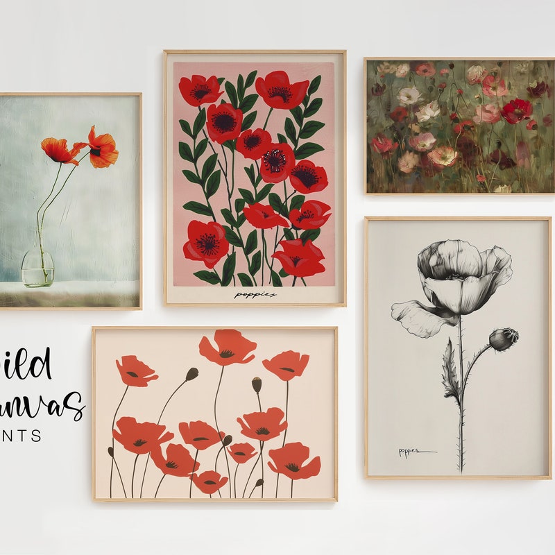 Poppy Print - Etsy