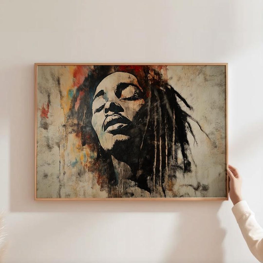 Rasta Art Abstract Rasta Prints Reggae Painting Afrocentric Art Decor ...
