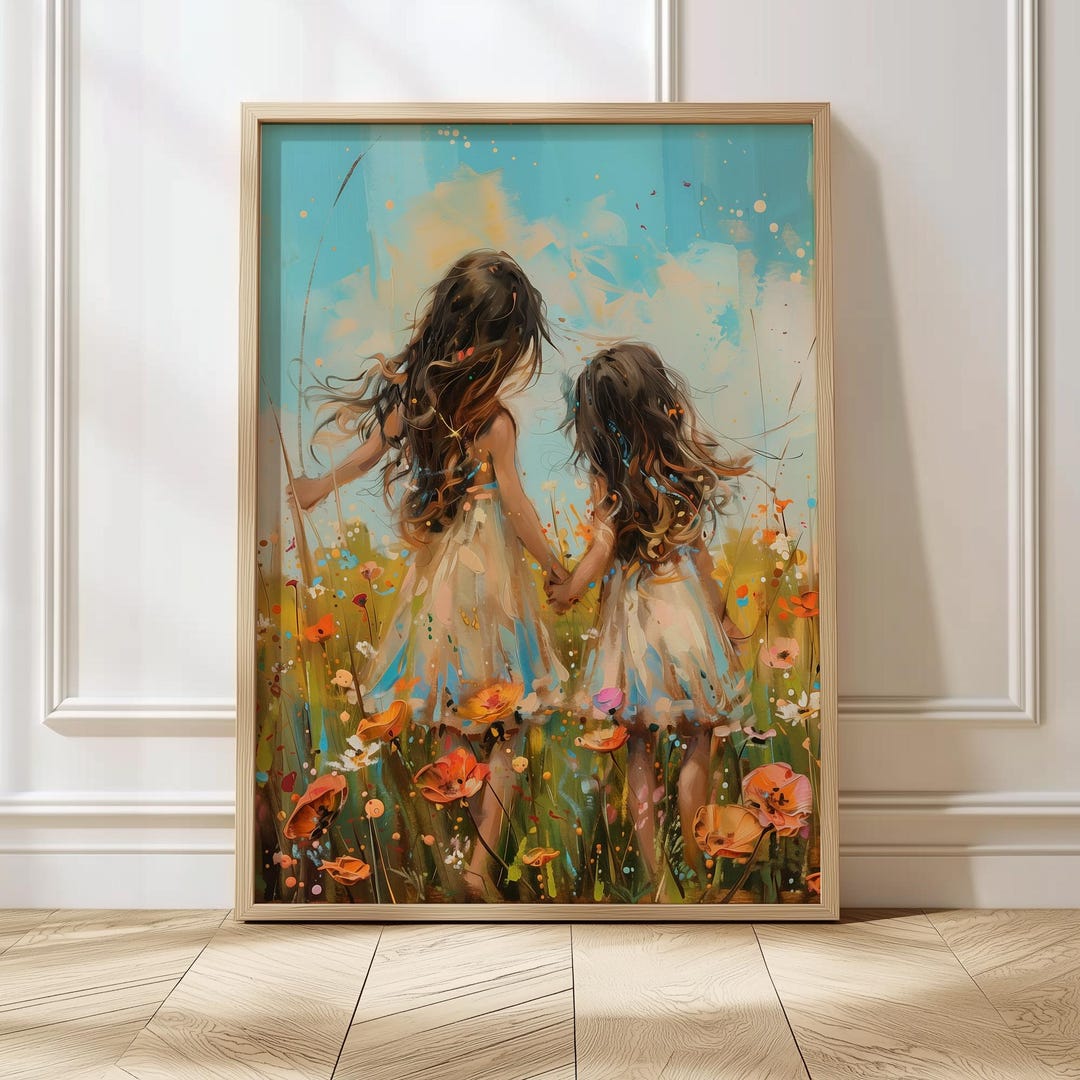 Sister Wall Art Sisters Room Decor Sister Love Art Sisterhood Print ...