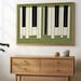 Piano Keys Wall Art Retro Music Print Music Room Wall Decor Trendy ...