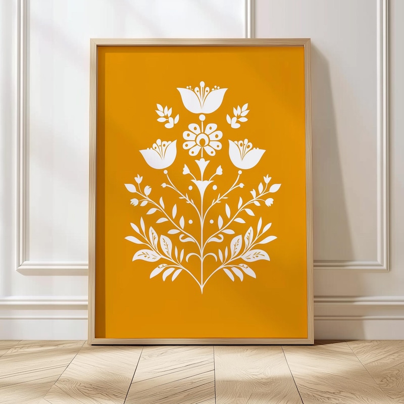 Mustard Colored Prints - Etsy