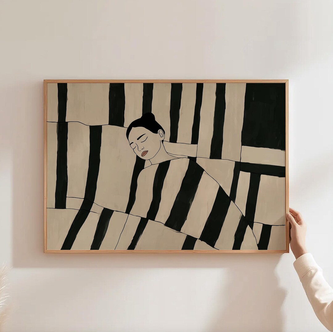 Abstract People Art Mid Century Print Modern Abstract Art Abstract Wall ...