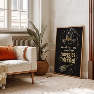 Wizard Wall Art Harry Wand Art Magic Kids Room Sign Wizard World Decor ...