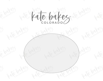 Oval Cookie Cutter - Etsy
