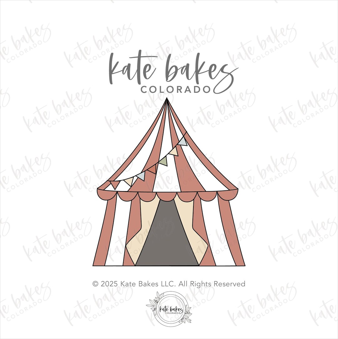 Circus Tent Cookie Cutter - Etsy