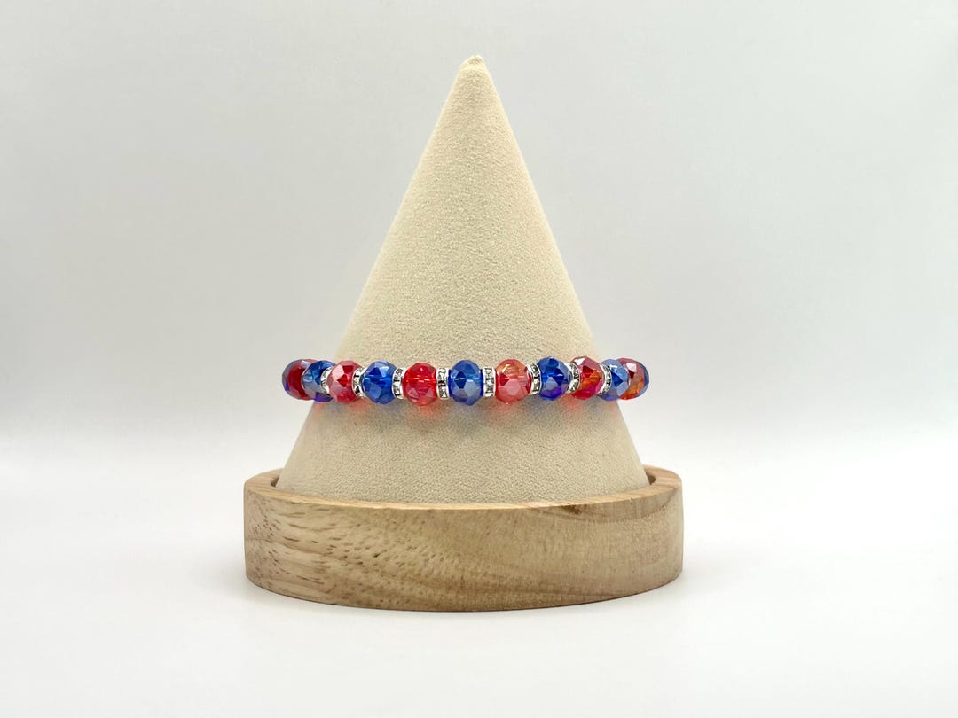 Patriotic Presidential Election Inspired Red & Blue Faceted Crystal ...