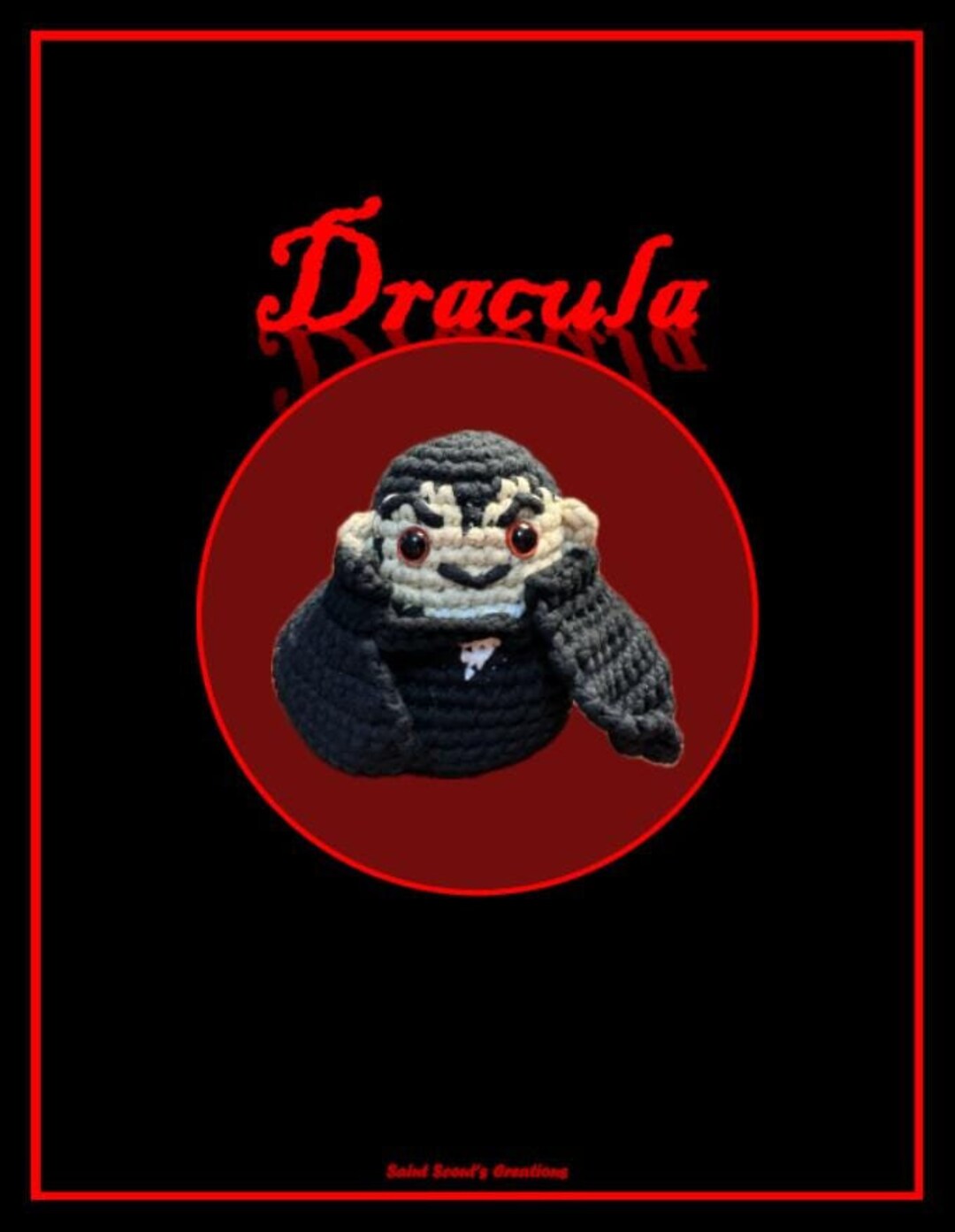 Dracula Crochet Pattern | PDF Download | Horror Book Character ...