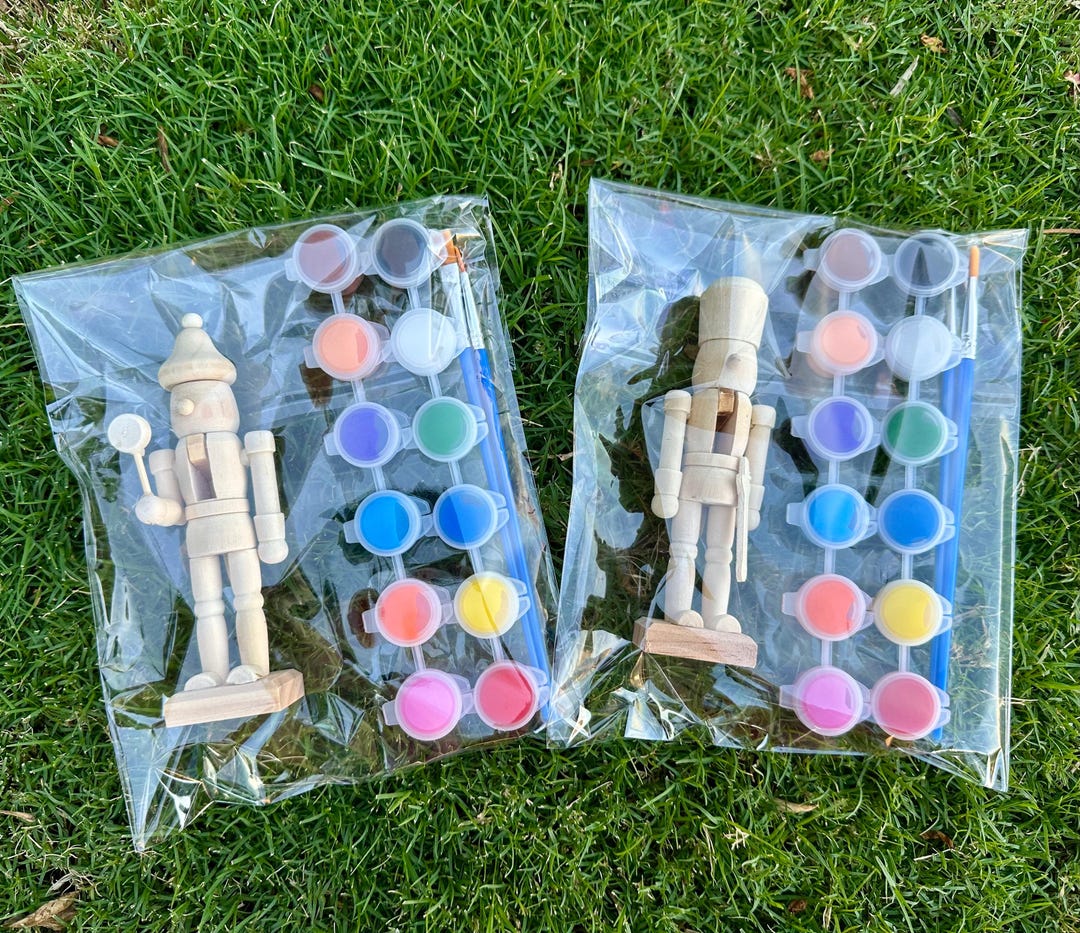 DIY Paint Your Own Nutcracker Kids Crafts Christmas Holidays Stocking ...