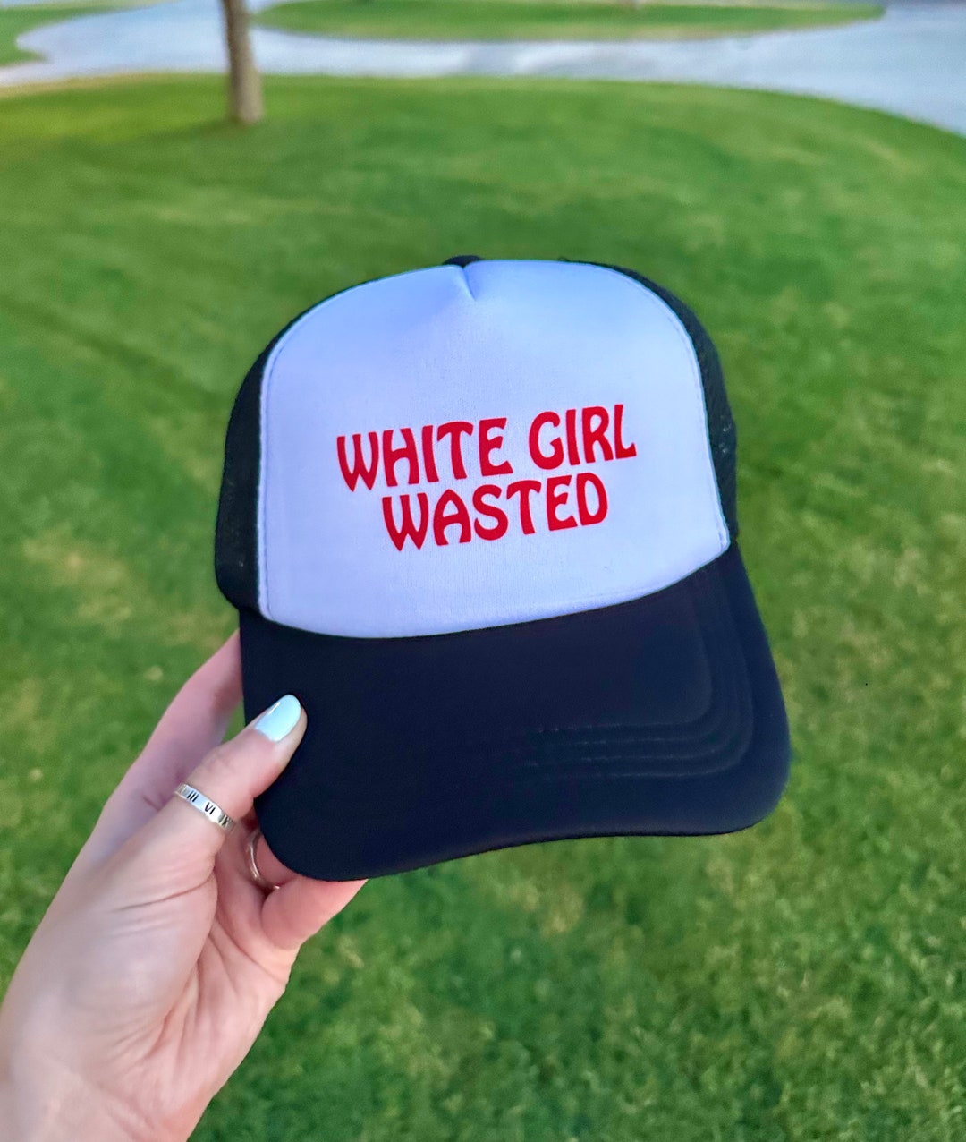 White Girl Wasted Trucker Hat, Cool Hats, Gifts for Her, Gifts for Him ...