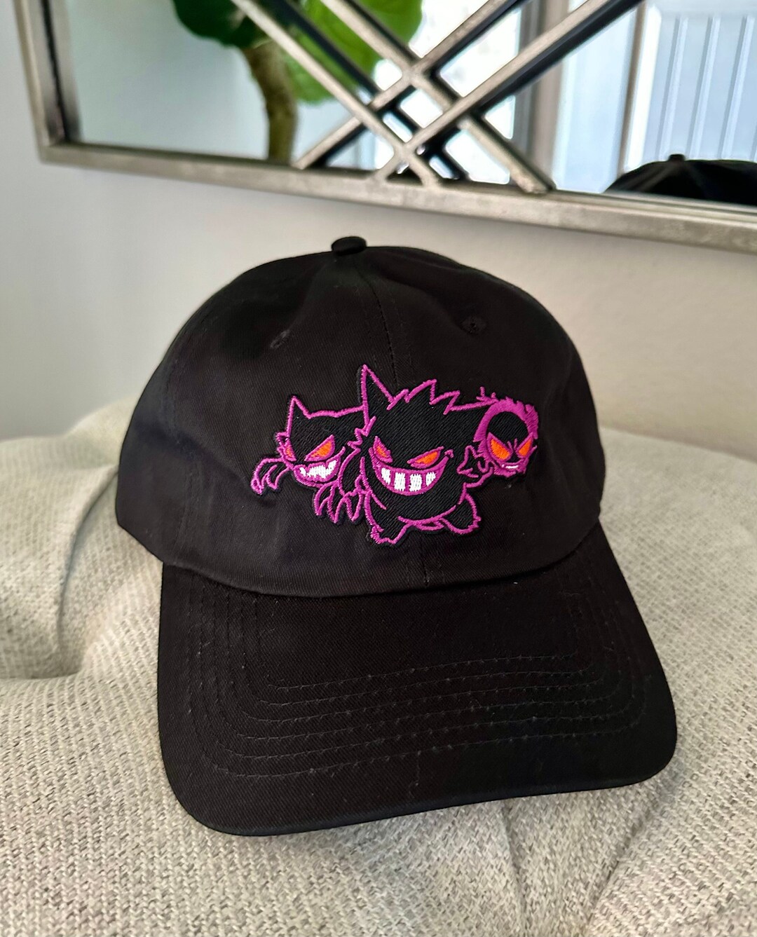 Ghost Type Gengar Gastly Haunter Anime Baseball Hat, Cool Hats, Gifts ...