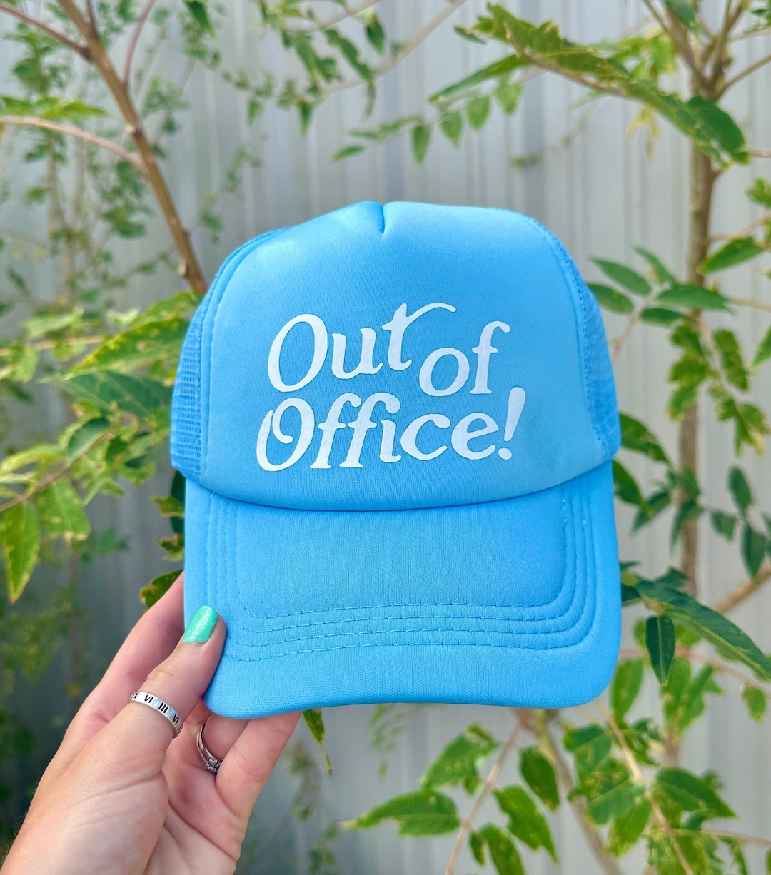 Out of Office Trucker Hat, Cool Hats, Gifts for Her, Summer Hats ...