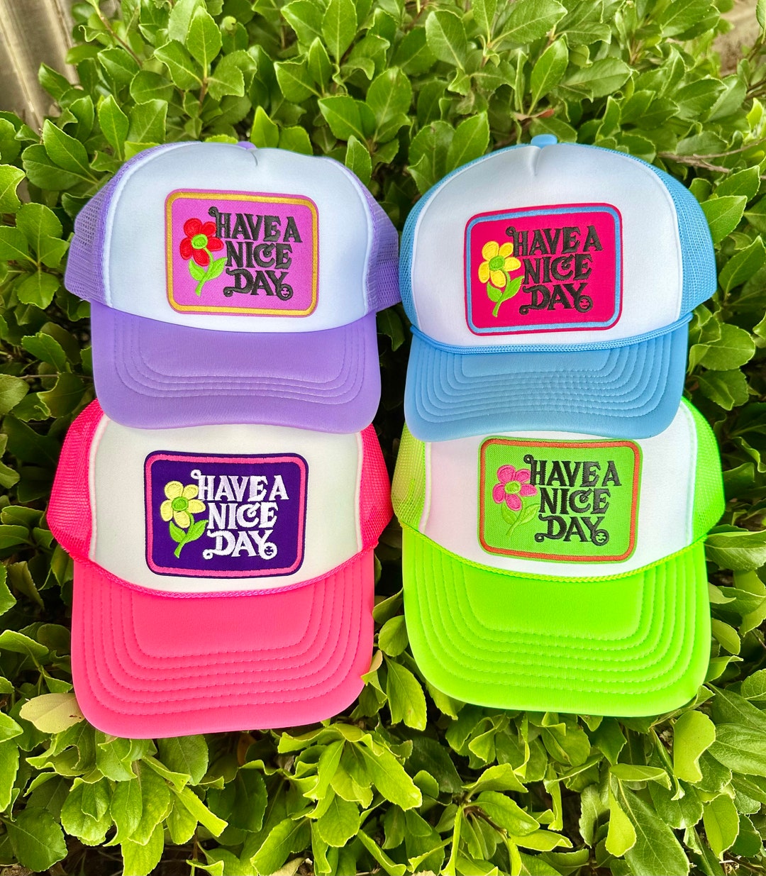 Have a Nice Day Trucker Hat, Cool Anime Hats, Gifts for Her, Summer ...