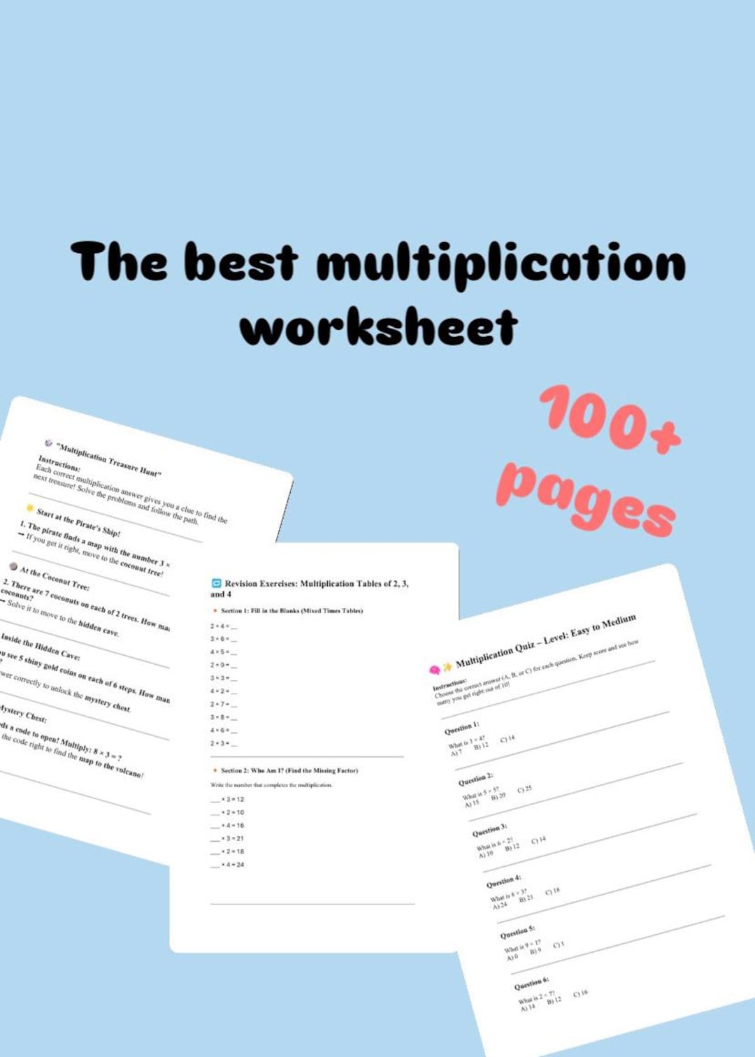 Digital Multiplication Worksheet. Multiplication Math Printable Sheet ...