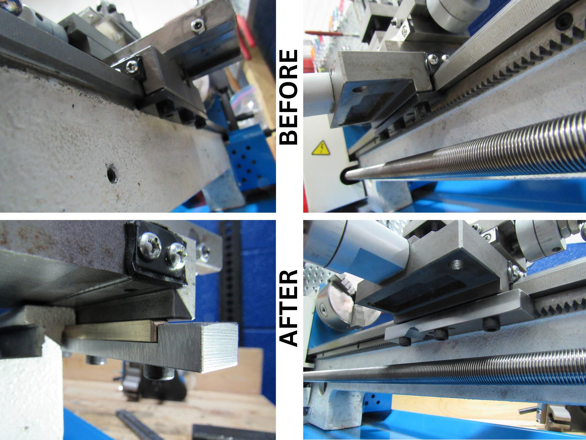 PRECISION UPGRADE/ Ultra Rigid Replacement- Mini Metal Lathe Heavy Duty ...