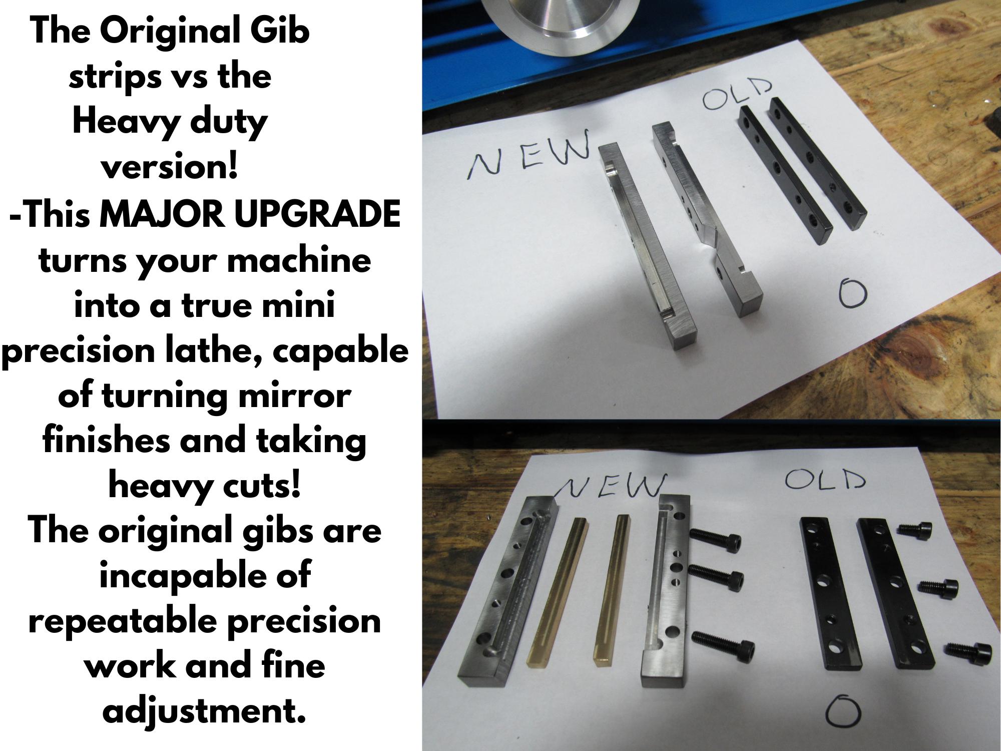 PRECISION UPGRADE/ Ultra Rigid Replacement- Mini Metal Lathe Heavy Duty ...