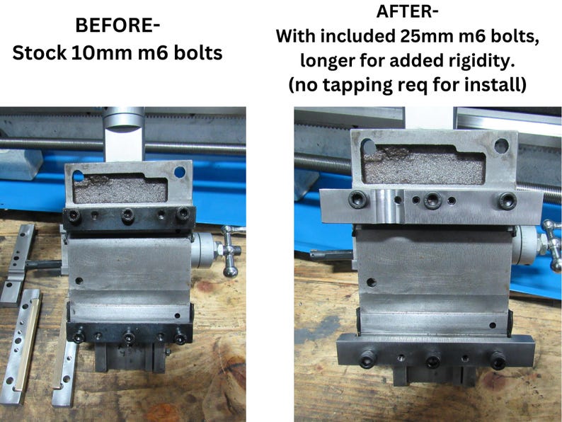 PRECISION UPGRADE/ Ultra Rigid Replacement- Mini Metal Lathe Heavy Duty ...