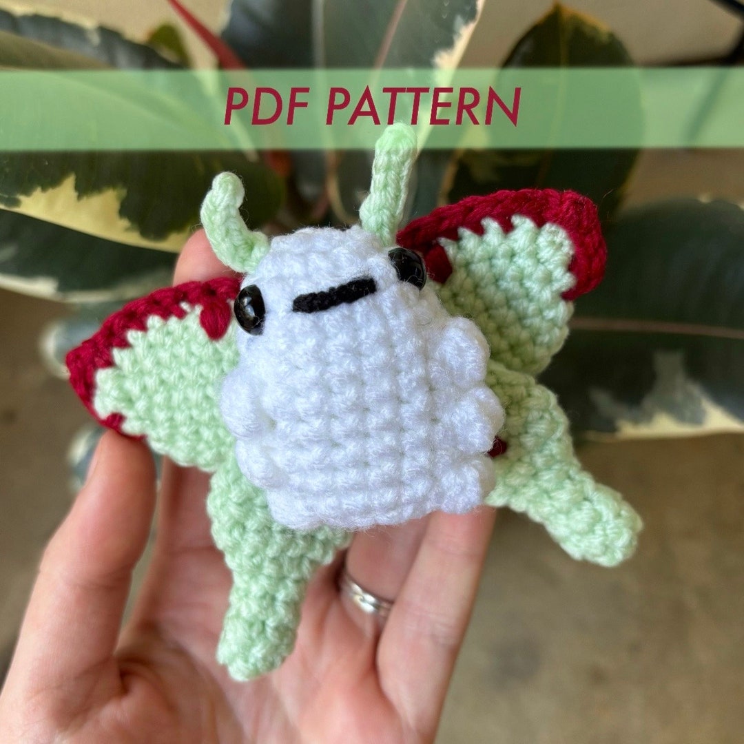 Mini Luna Moth Low Sew Crochet Pattern - Etsy