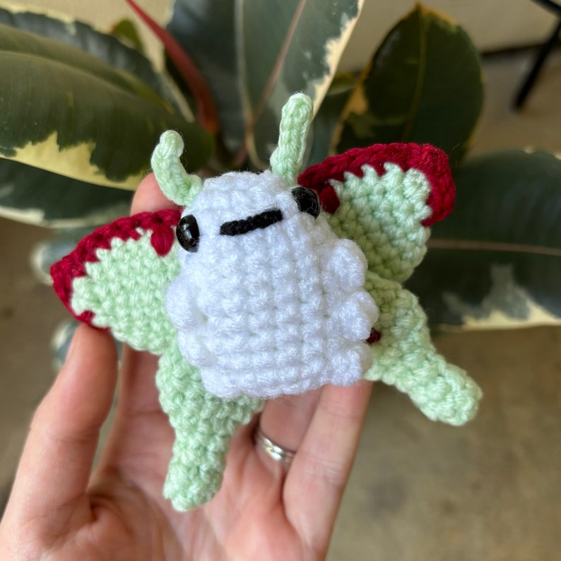 Mini Luna Moth Low Sew Crochet Pattern - Etsy