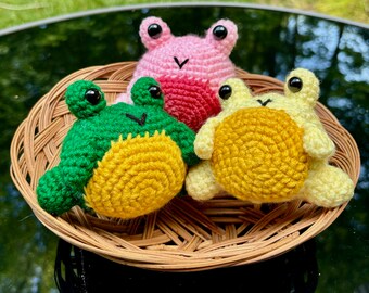 READY TO SHIP Leggy Frogs Amigurumi Frog Frog Plushie 6 Inch Stuffy - Etsy
