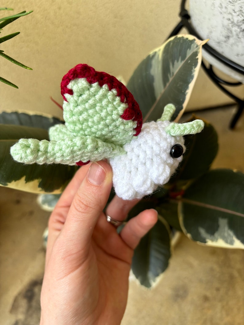 Mini Luna Moth Low Sew Crochet Pattern - Etsy