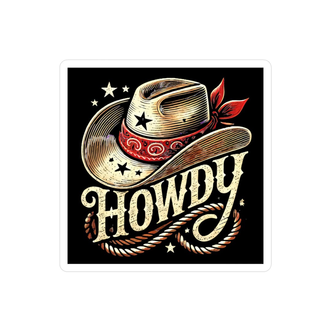 Fun Cowboy Rodeo Ranch-themed "howdy" Vinyl Decal - Etsy