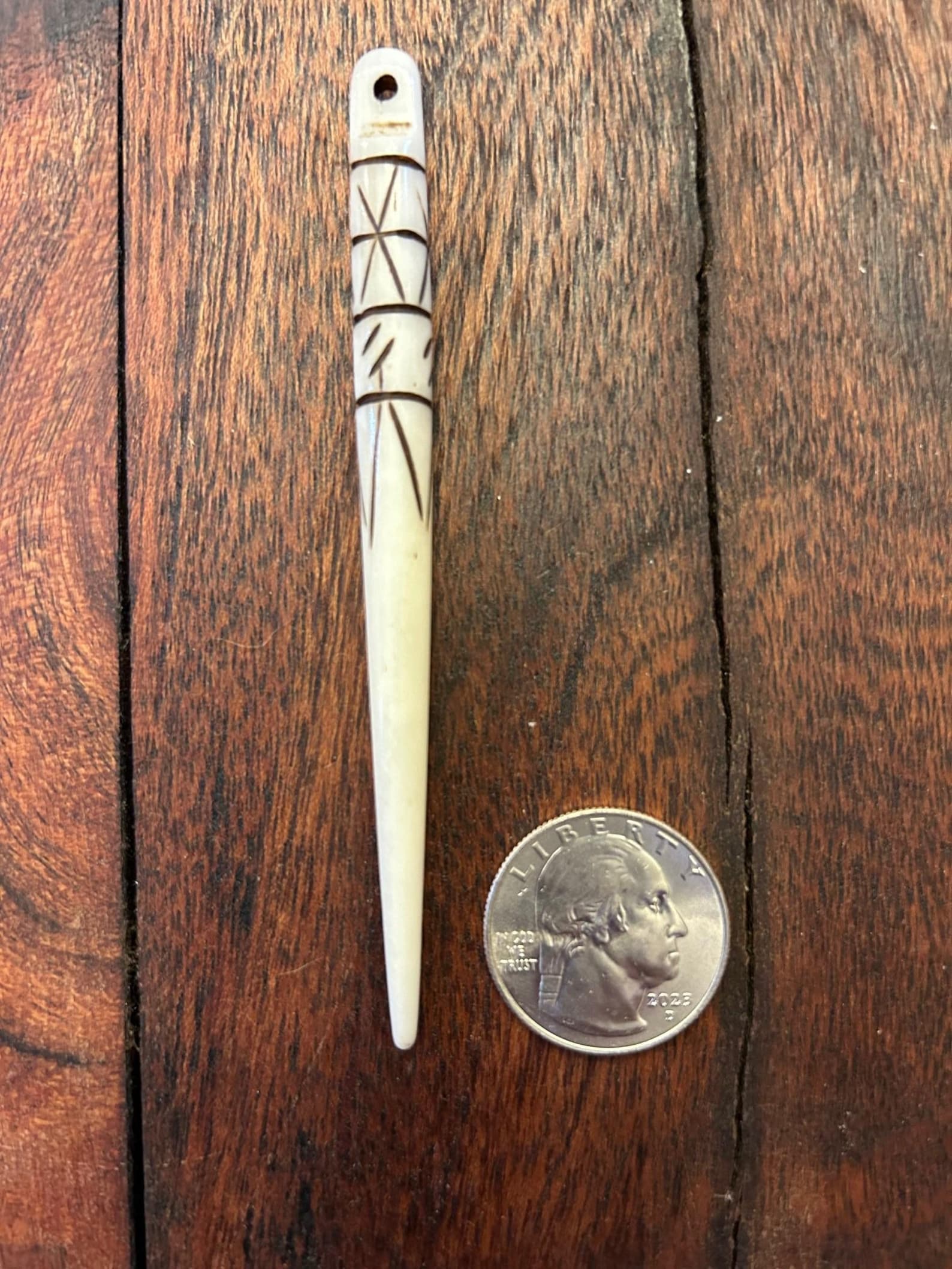 Carved Tribal Buffalo Bone “pick” Pendant 4" Length 28873 - Etsy