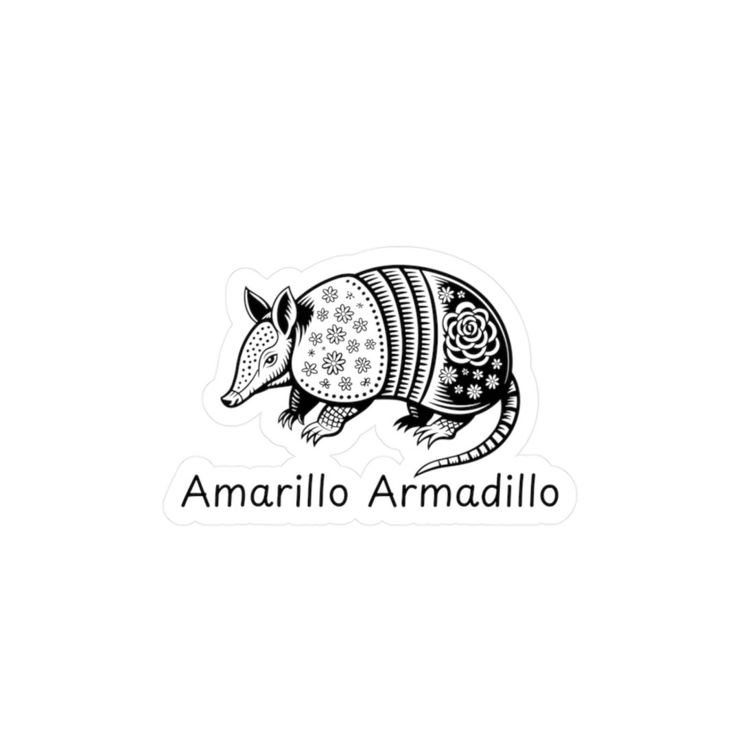 Fun "amarillo Armadillo" Vinyl Decal Sticker Bumper Sticker - Etsy
