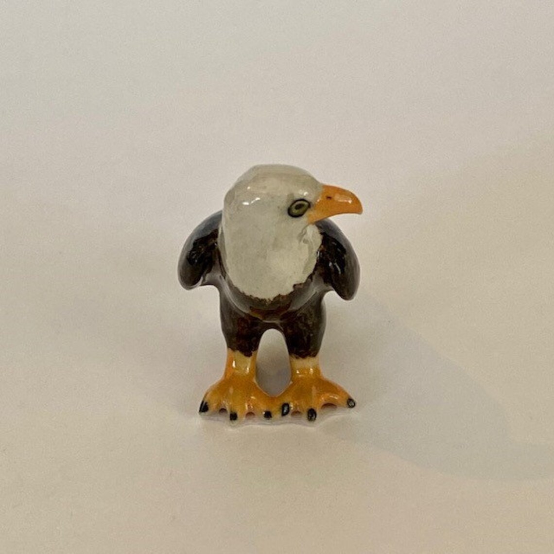 Hand-painted Miniature Bald Eagle Porcelain Figurine – 25117 - Etsy