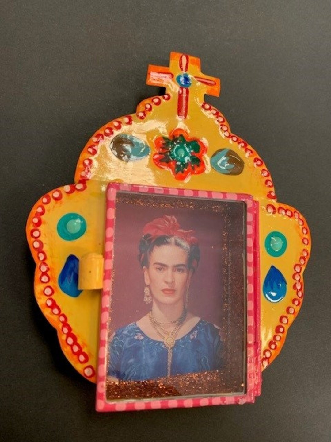 Hand-crafted Tin Nicho With Frida Kahlo Image 28386 - Etsy