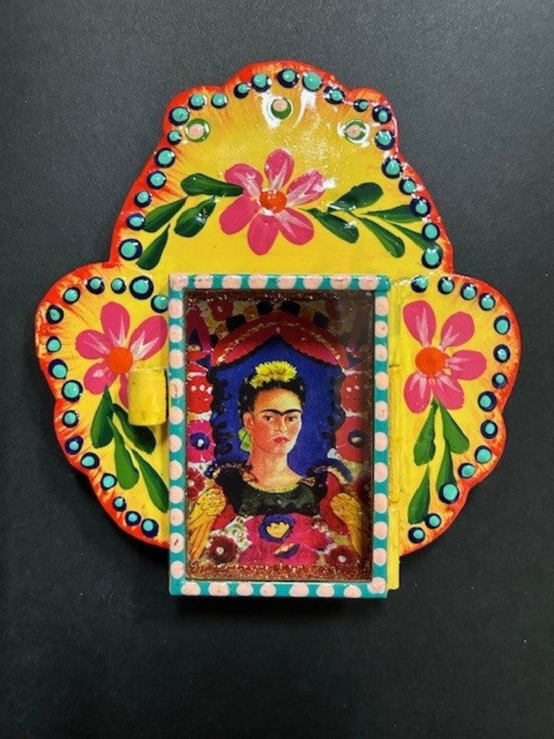 Hand-crafted Tin Nicho With Frida Kahlo Image 28406 - Etsy